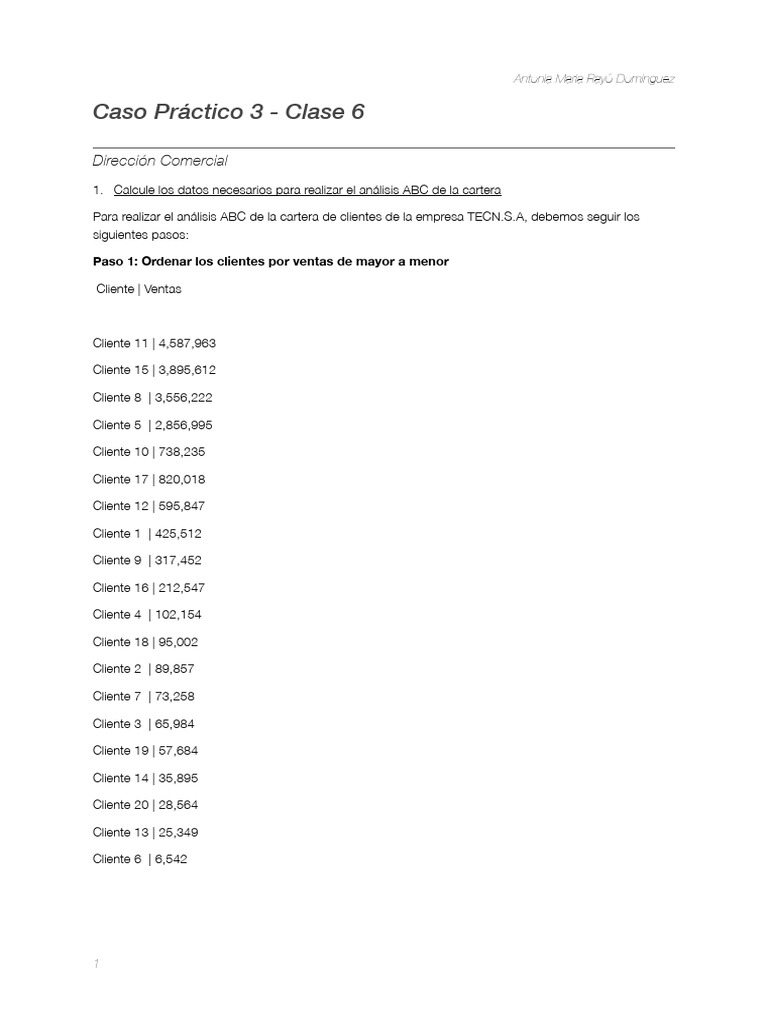 Caso PrÃ¡ctico 3 - Clase 6 2 | PDF | Análisis de negocios | Logística