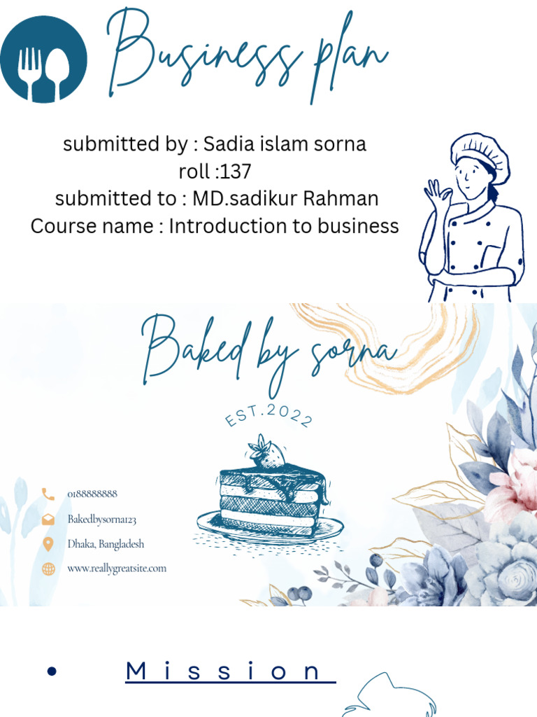 Business Plan Presented by Sadia Islam Sorna | PDF