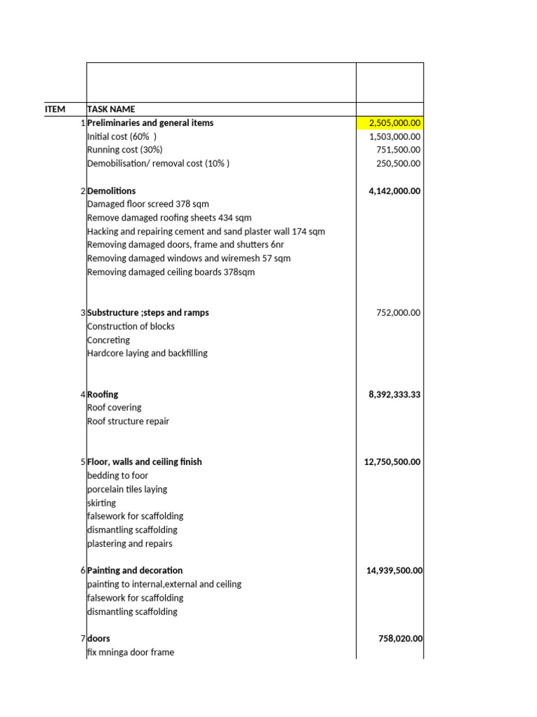 Kigogo Cash Flow Projection | PDF | Architectural Elements | Building ...