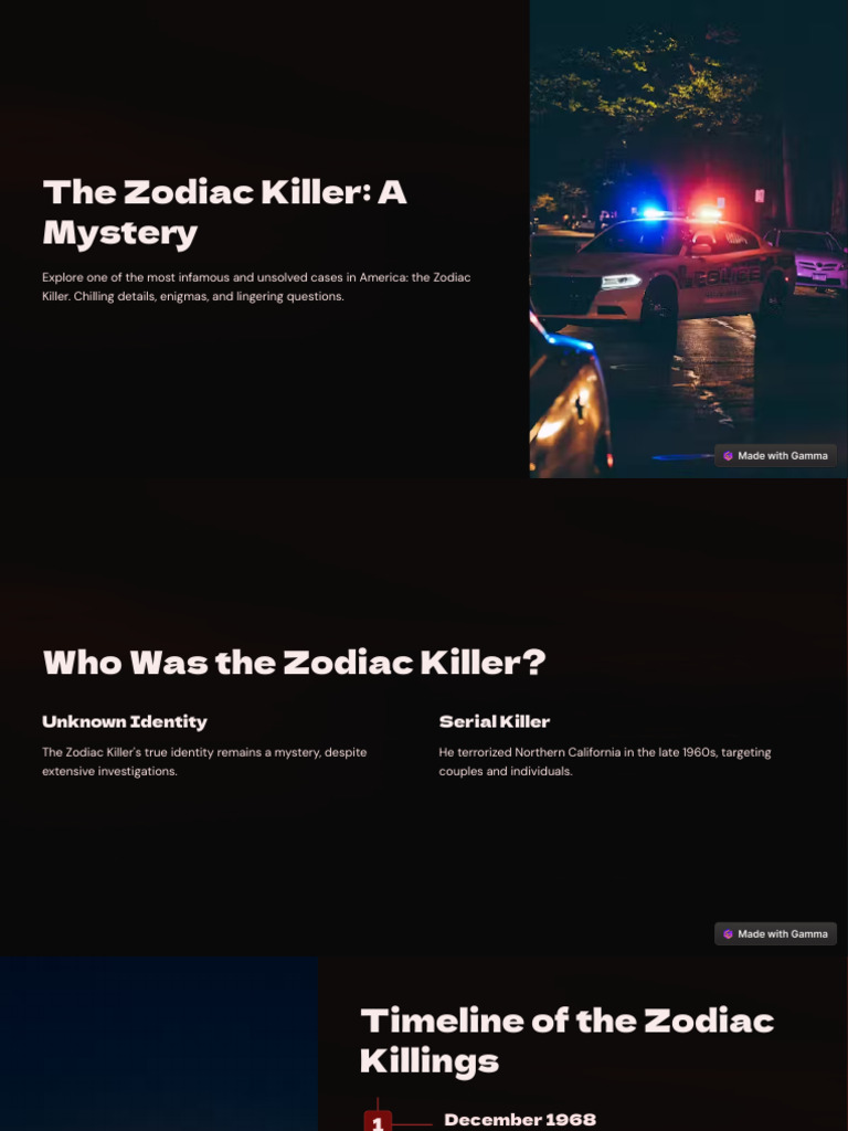The-Zodiac-Killer-A-Mystery | PDF | Deviance (Sociology) | Misconduct