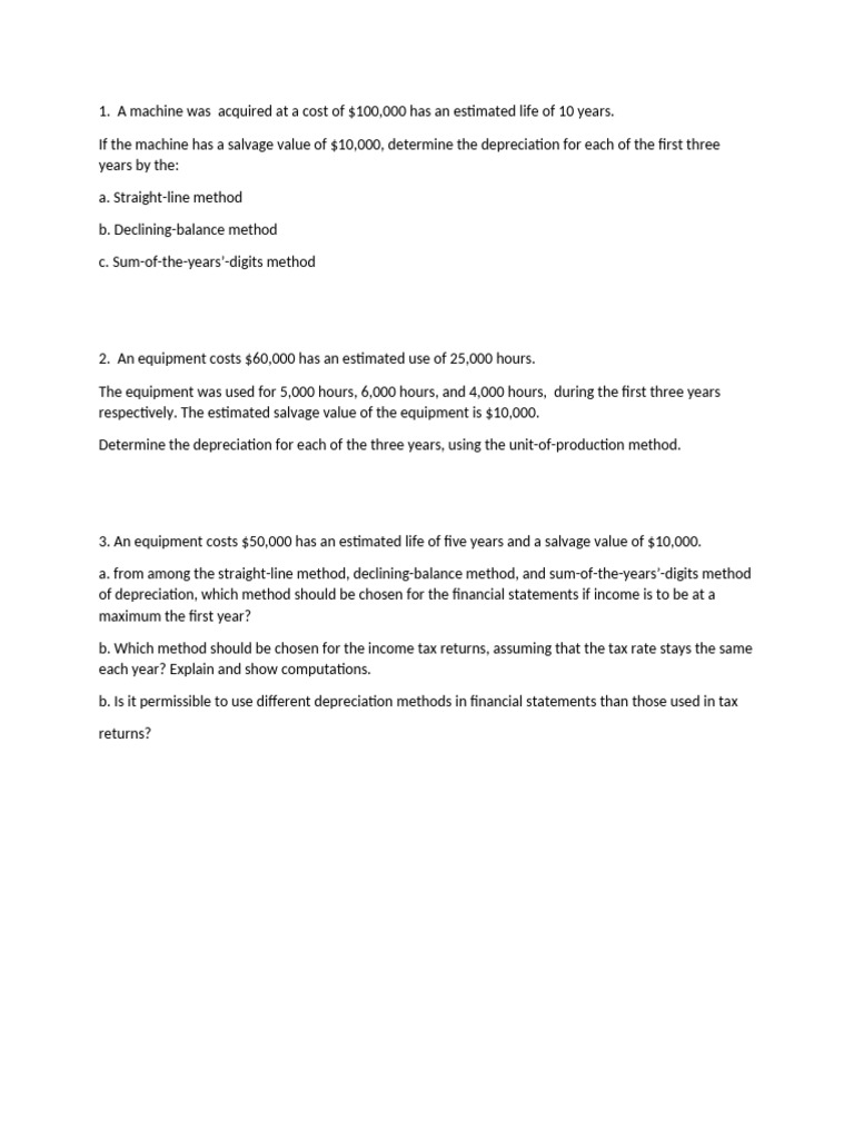 Problems Set 1 | PDF