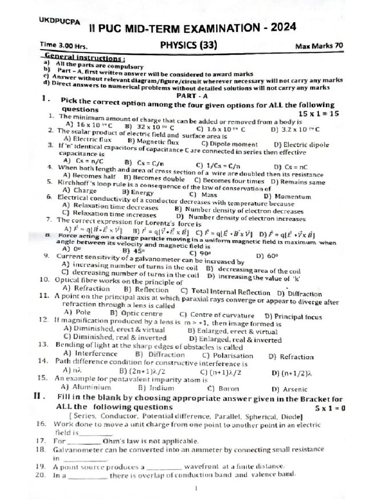 phy pu2 karwar | PDF