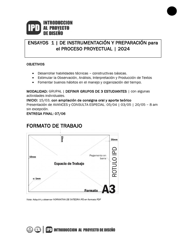 Ensayo 1 Ipd 2024 | PDF | Perspectiva (Gráfica) | Sombra