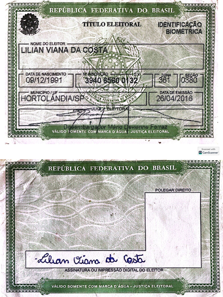 Titulo de Eleitor | PDF