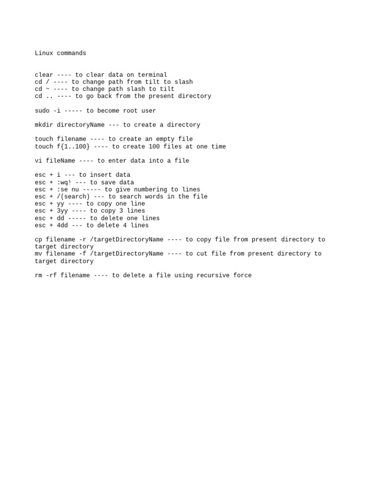 Linux Commands | PDF