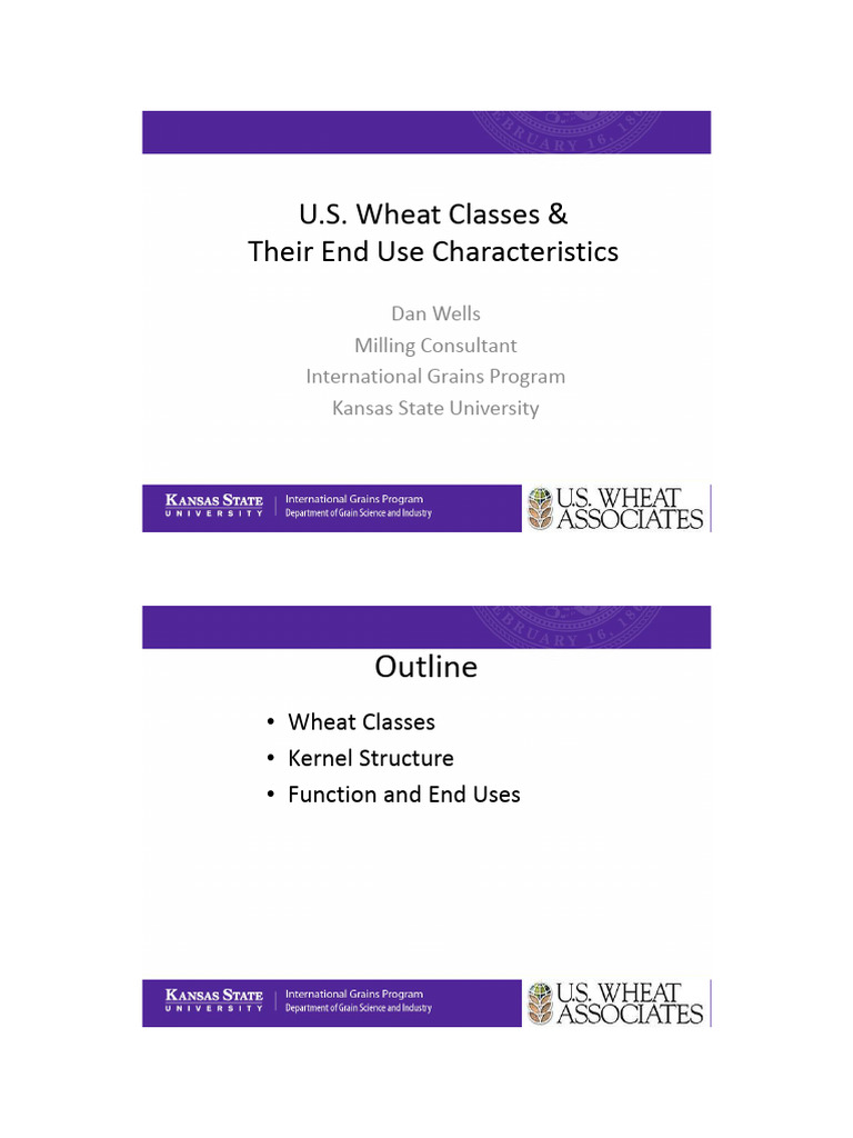 1 - Wheat Classes Production and Structure | PDF | Wheat | Flour
