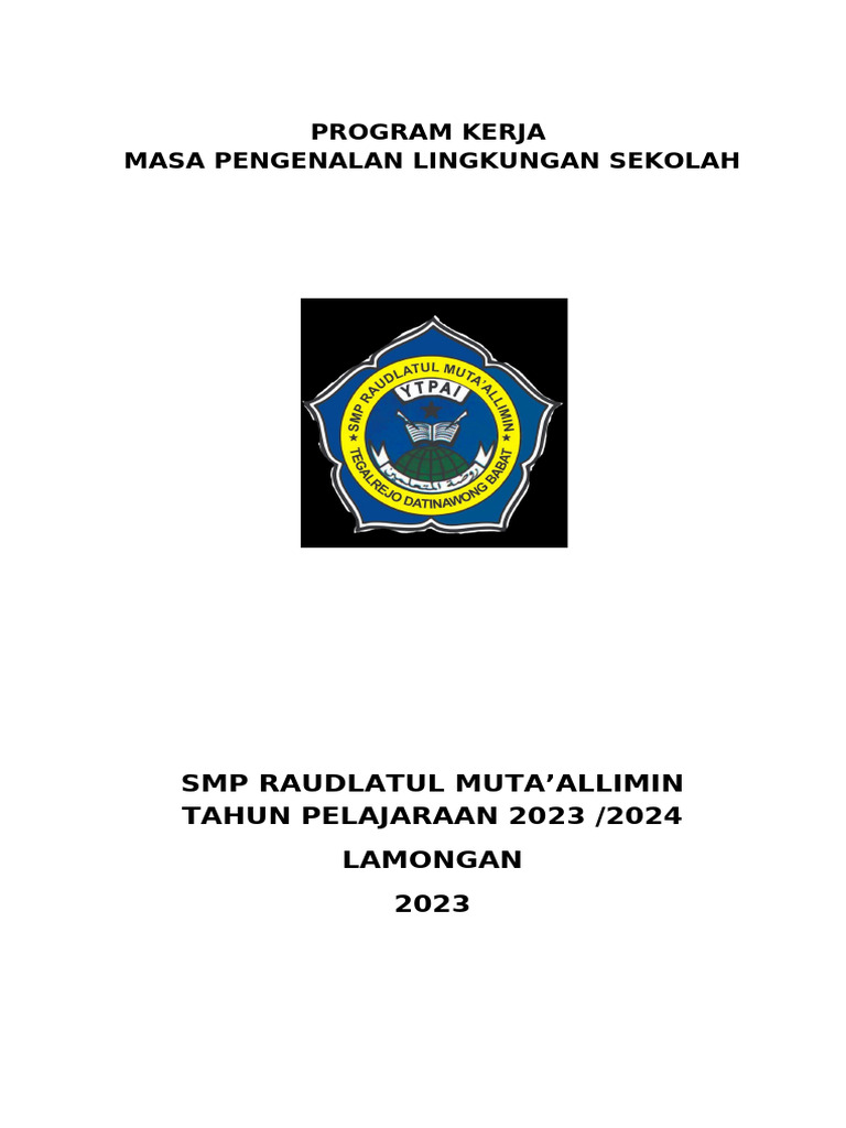 PROGRAM KERJA MPLS 2023 Fix | PDF