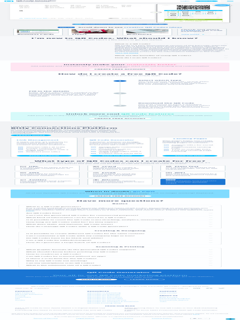 QR Code Generator Create Your Free QR Codes | PDF | Qr Code | Cyberspace