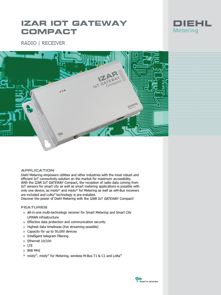 IZAR-IoT-GATEWAY-Compact | PDF | Internet Of Things | Radio