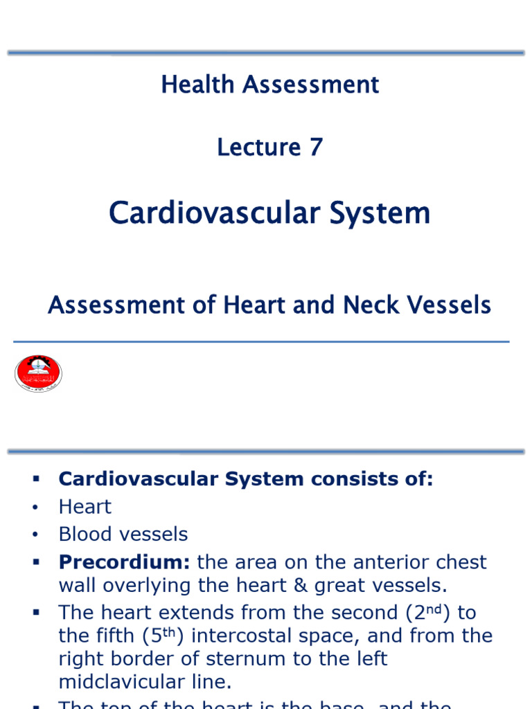 health assessment 7 | PDF | Heart | Heart Valve
