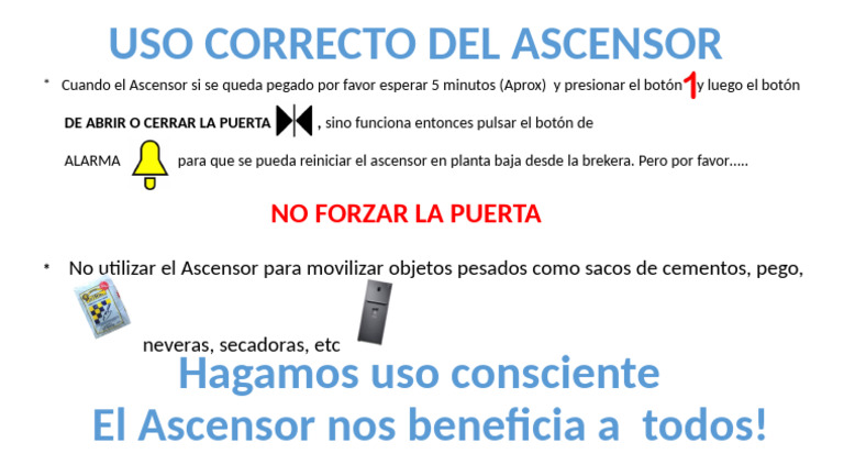 Uso Ascensor | PDF