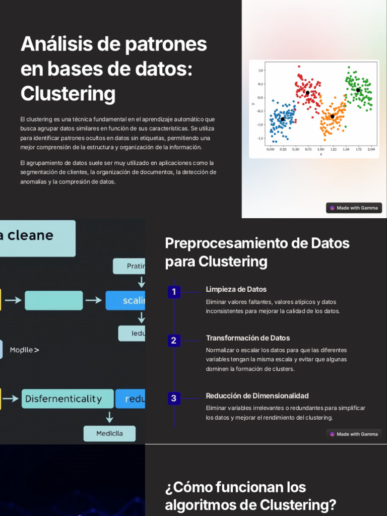 Clase 06 Analisis de Patrones en Bases de Datos Clustering | PDF | Análisis de conglomerados ...