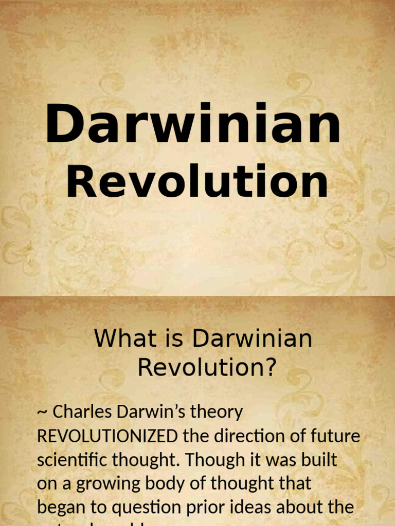 Darwinian Revolution | PDF | Natural Selection | Evolution