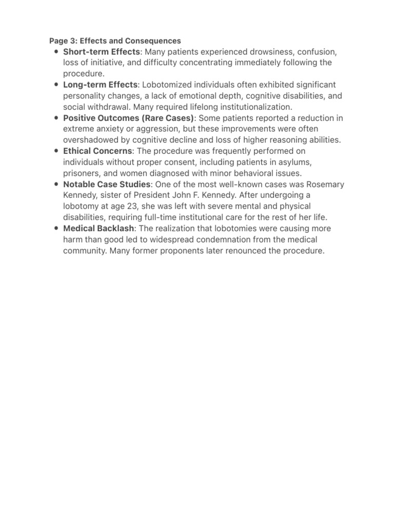 Lobotomies Page 3 | PDF