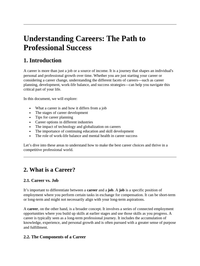 Career Development Strategies for Success | PDF | Mentorship | Mental ...