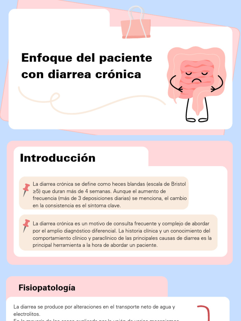 Enfoque del Paciente con Diarrea Crónica | PDF | Diarrea | Heces