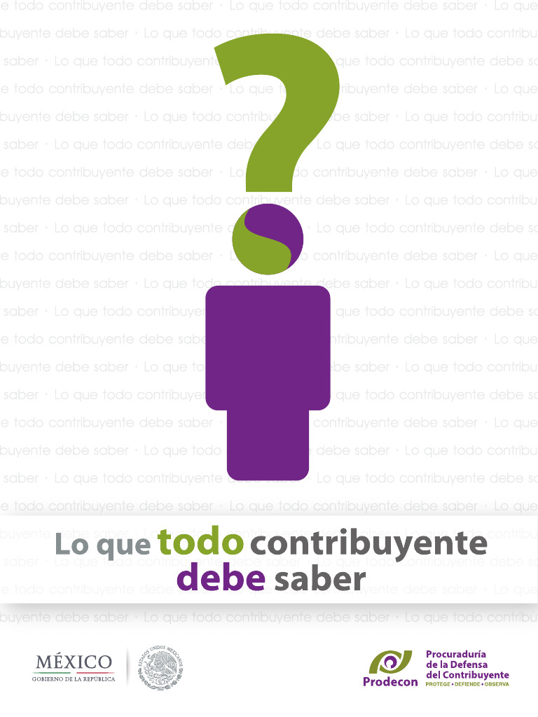 14 LO QUE TODO CONTRIBUYENTE DEBE SABER | PDF | Impuestos | Impuesto ... 14 LO QUE TODO CONTRIBUYENTE DEBE SABER | PDF | Impuestos | Impuesto ...