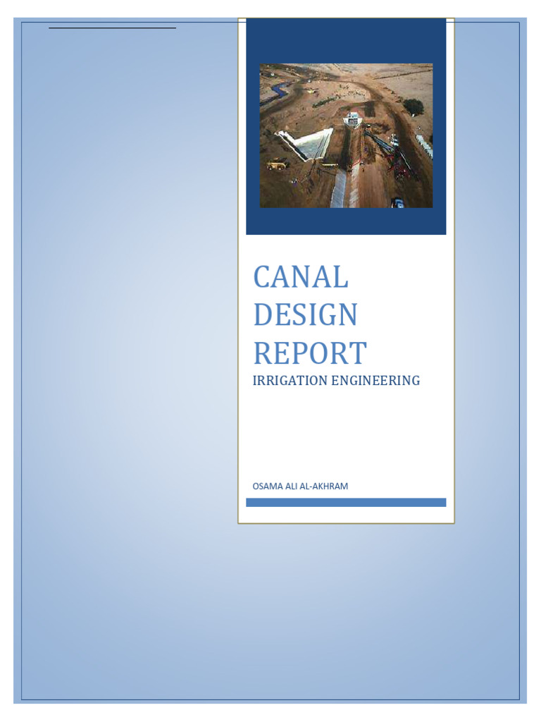 2018-CIV-290 Canal Design | PDF | Water | Physical Geography
