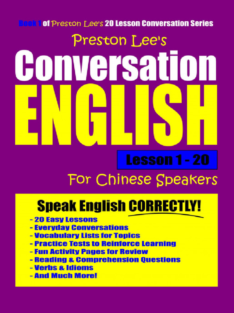 Preston Lee's Conversation English For Chinese Speakers Lesson 1 by ...