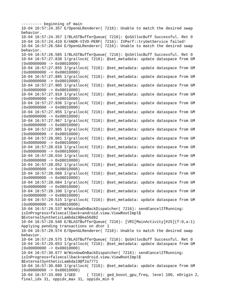 OpenGLRenderer Swap Behavior Error | PDF | Computing | Computer Engineering