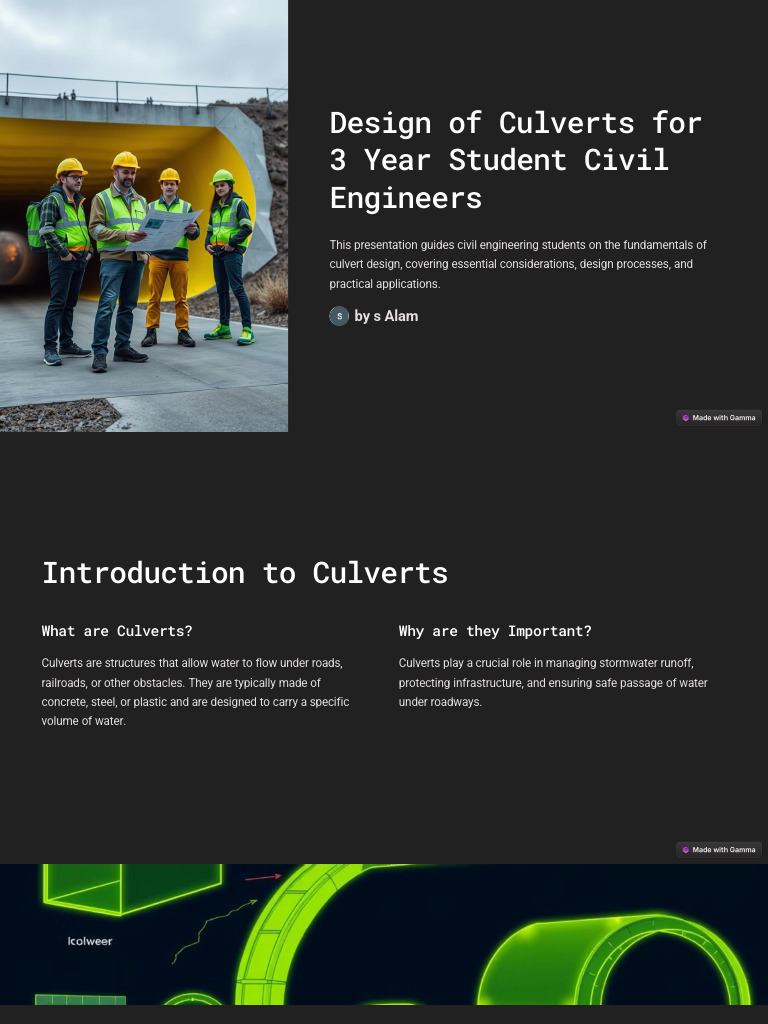 Design-of-Culverts-for-3-Year-Student-Civil-Engineers | PDF | Civil ...