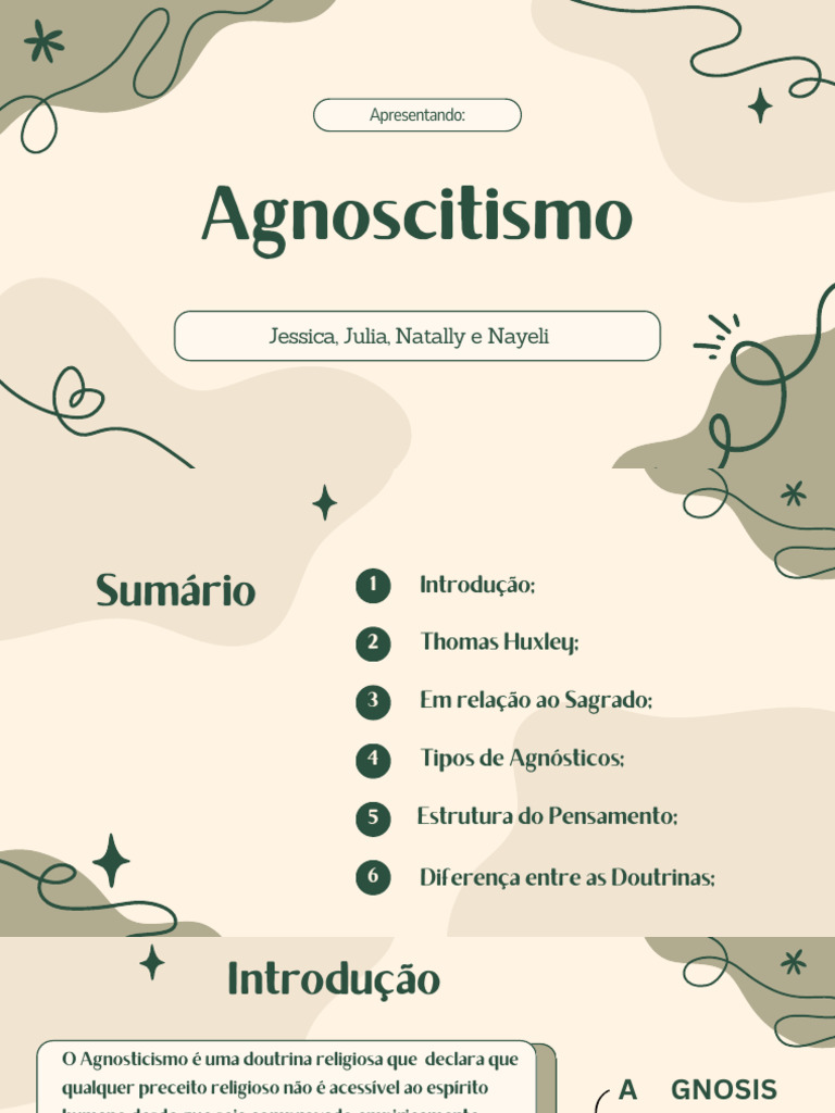 Tipos e Estrutura do Agnosticismo | PDF | Agnosticismo | Ateísmo