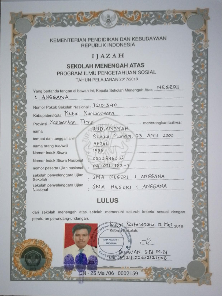 PDF Ijazah Rudiansyah | PDF