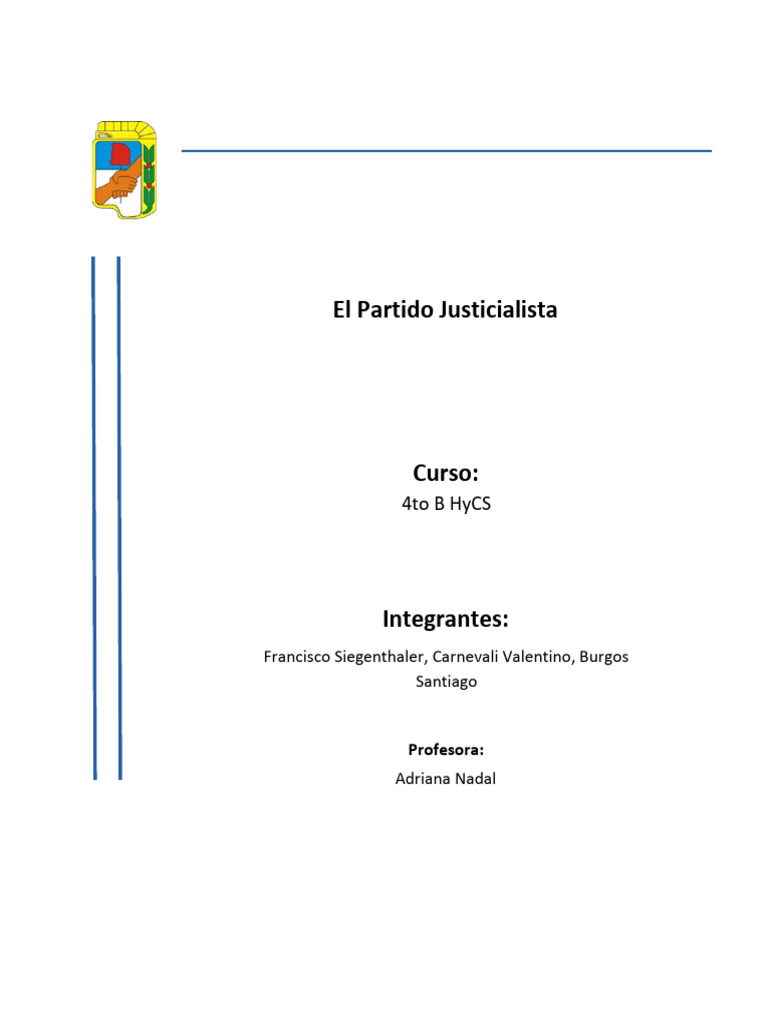 El PJ | PDF | Ideologías | Gobierno