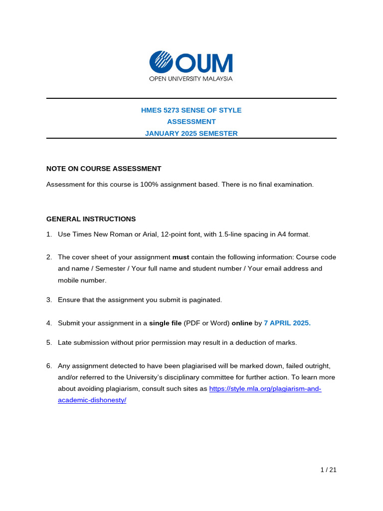 Sense of Style Assignment Jan 2025 | PDF | Race (Human Categorization ...