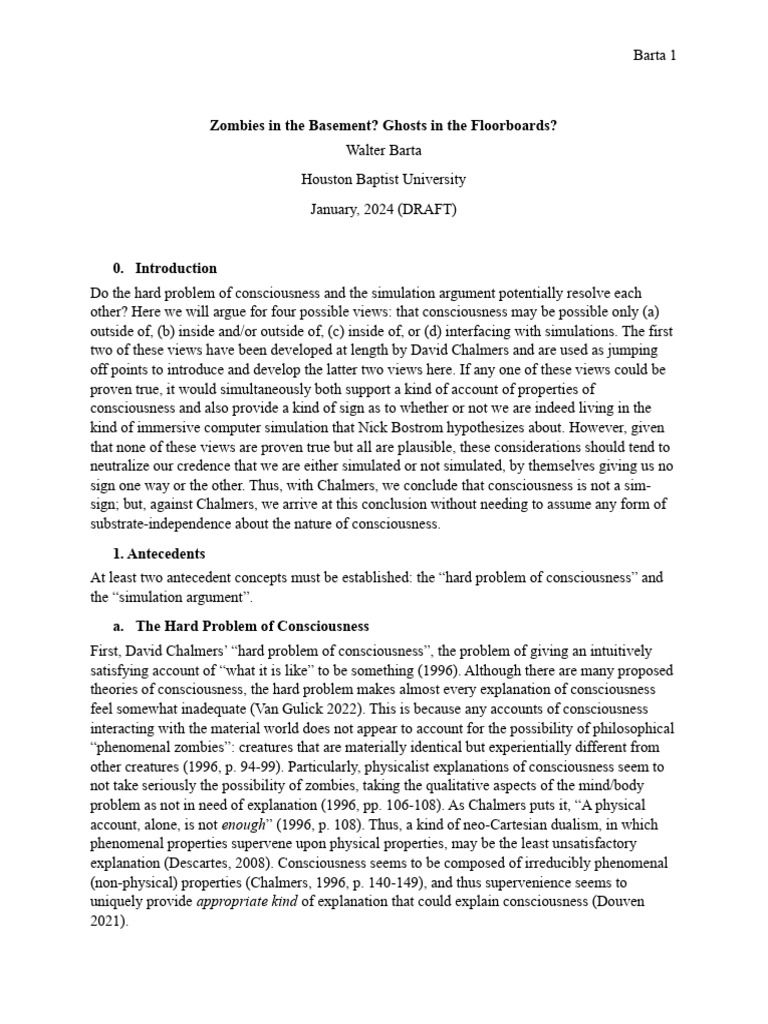 Zombies in The Basement? Ghosts in The Floorboards? | PDF ...