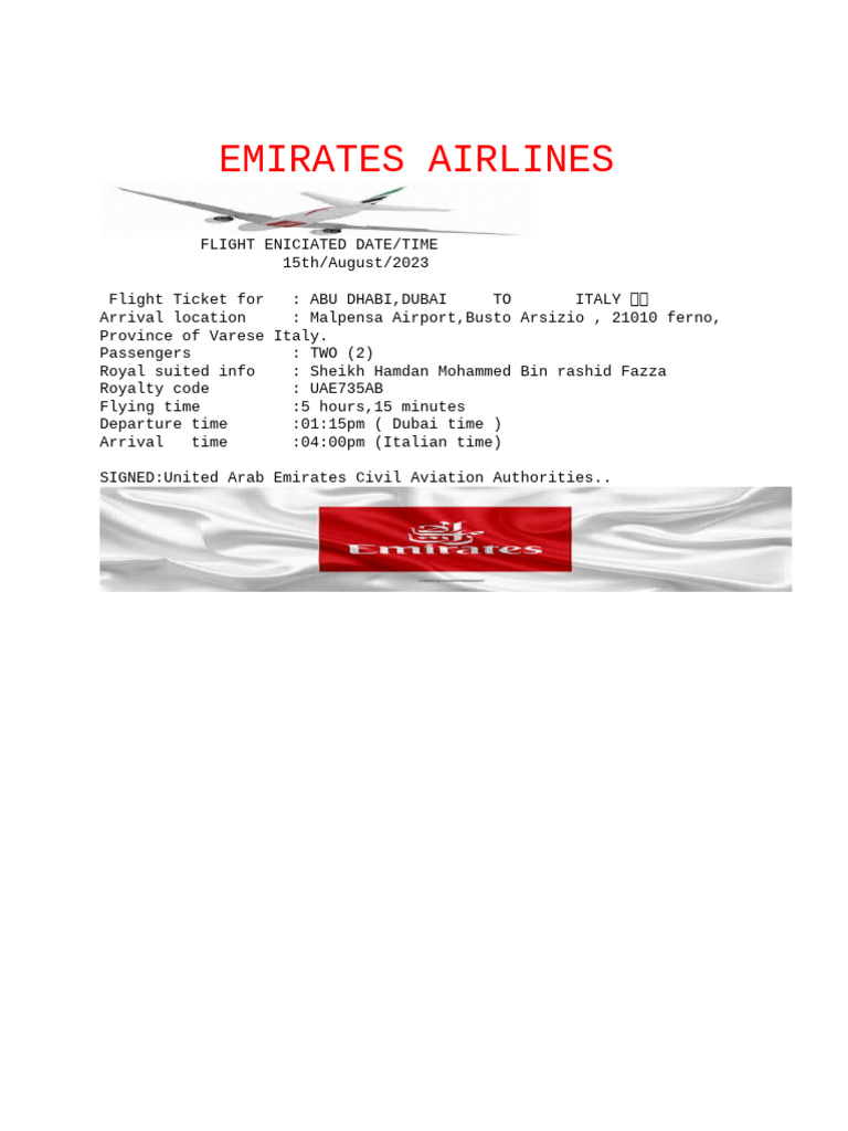 Flight Reshedule Receipt | PDF