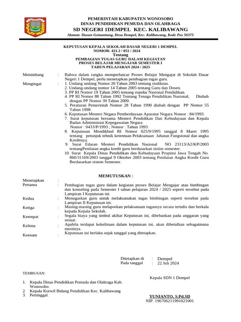 Skpbm 2024-2025 Semester 1 | PDF