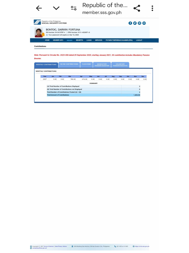 Darwin Bontoc Sss | PDF