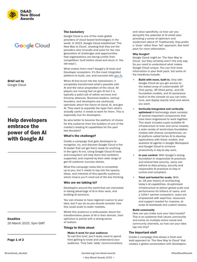 1. NBA25 Google Cloud | PDF | Artificial Intelligence | Intelligence (AI) & Semantics