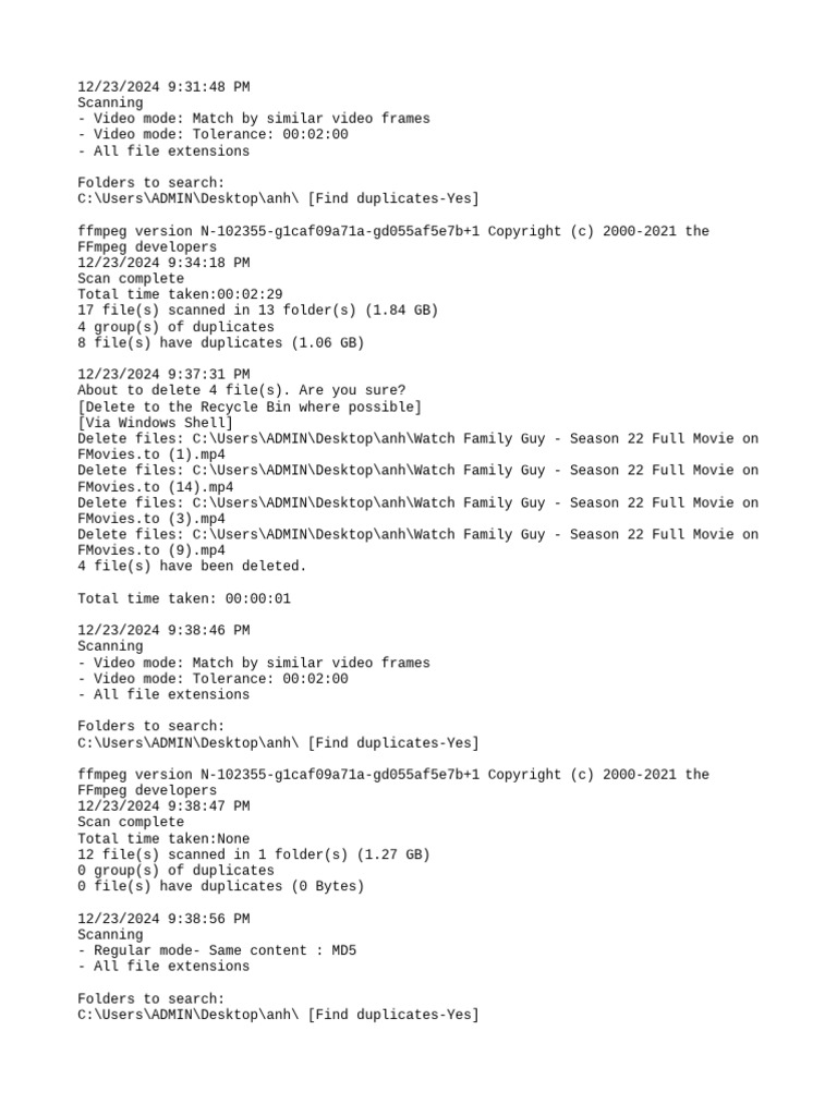 Duplicate Cleaner Log File Pdf Computer File Utility Software 