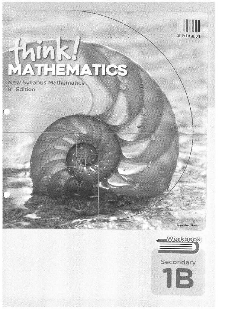 Think Mathematics New Syllabus Eight 8th Edition Secondary 1B Workbook ...