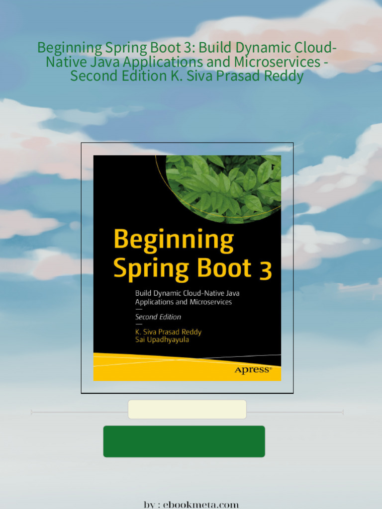 Get Beginning Spring Boot 3: Build Dynamic Cloud-Native Java ... Get Beginning Spring Boot 3: Build Dynamic Cloud-Native Java ...