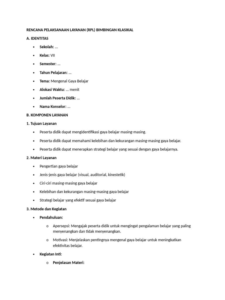 Contoh RPL 3 | PDF