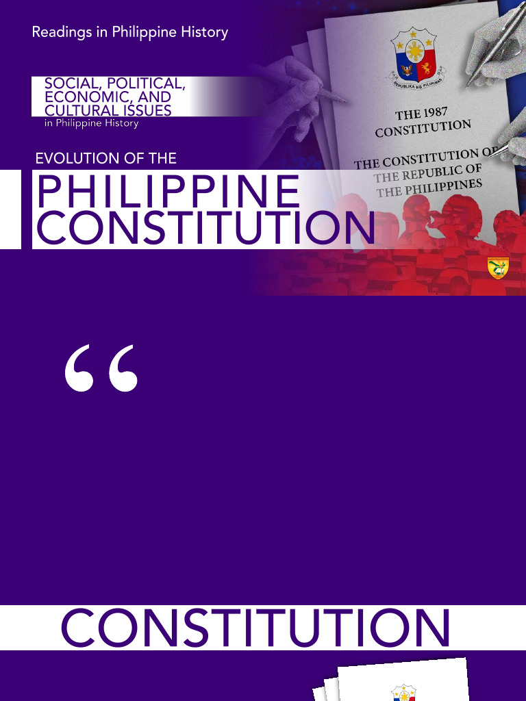 Evolution PH Constitution Part 1 | PDF | Constitution | Legislature