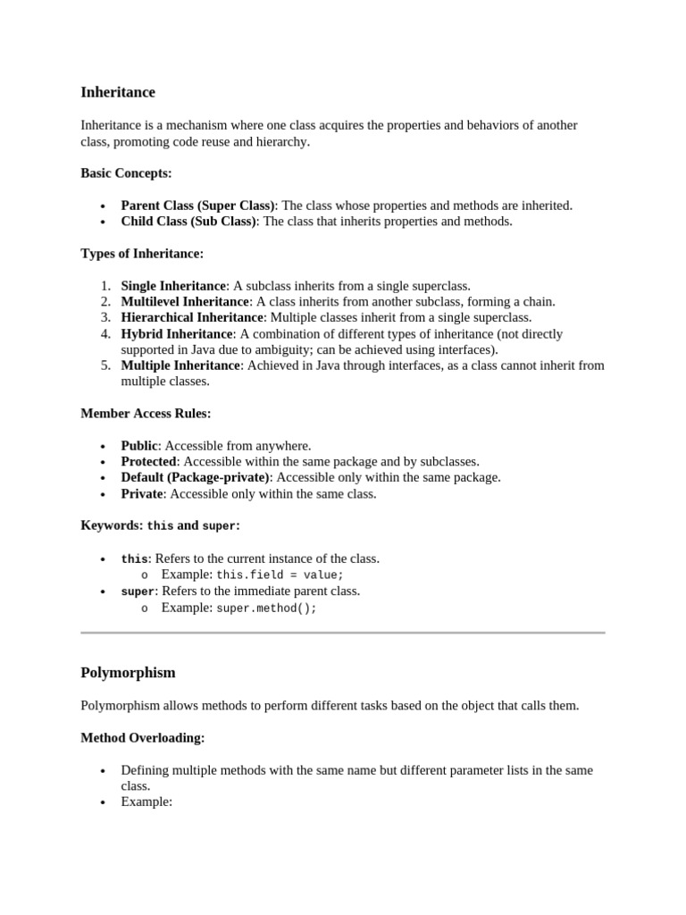 Inheritance Unit 2 Chatgpt Pdf Inheritance Object Oriented Programming Class Computer 7179