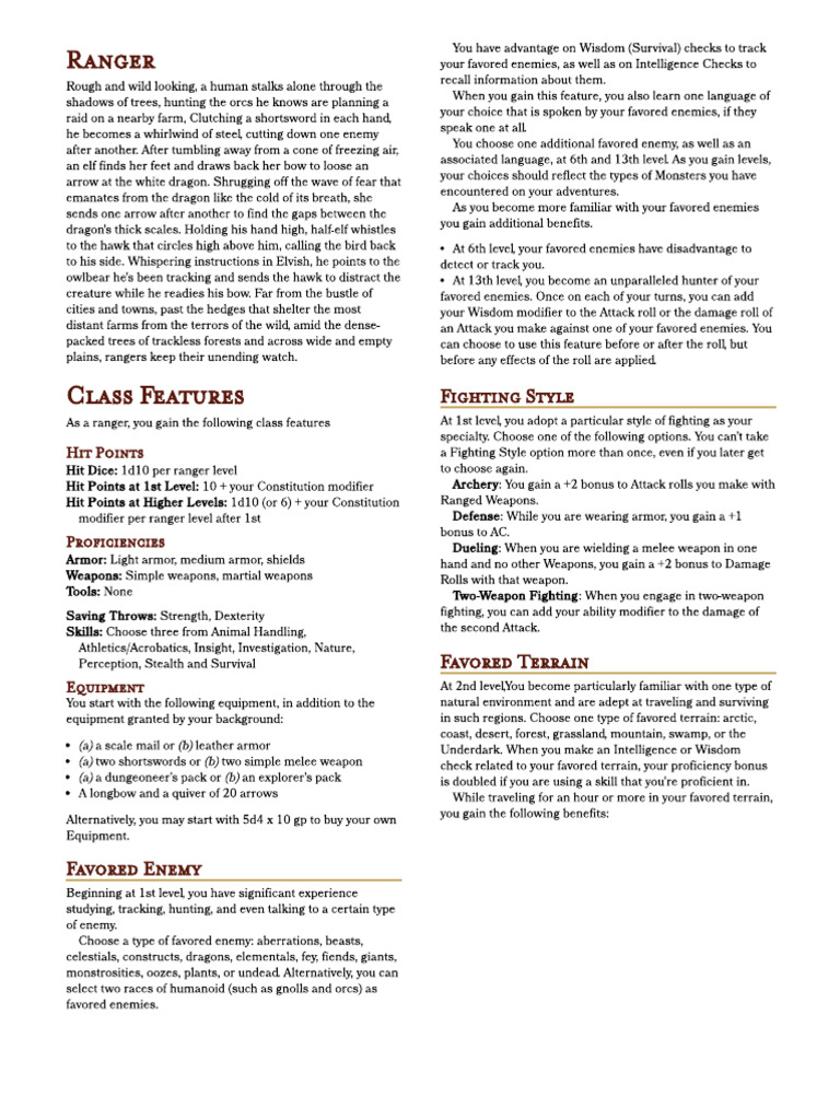 Ranger Revised V6 | PDF