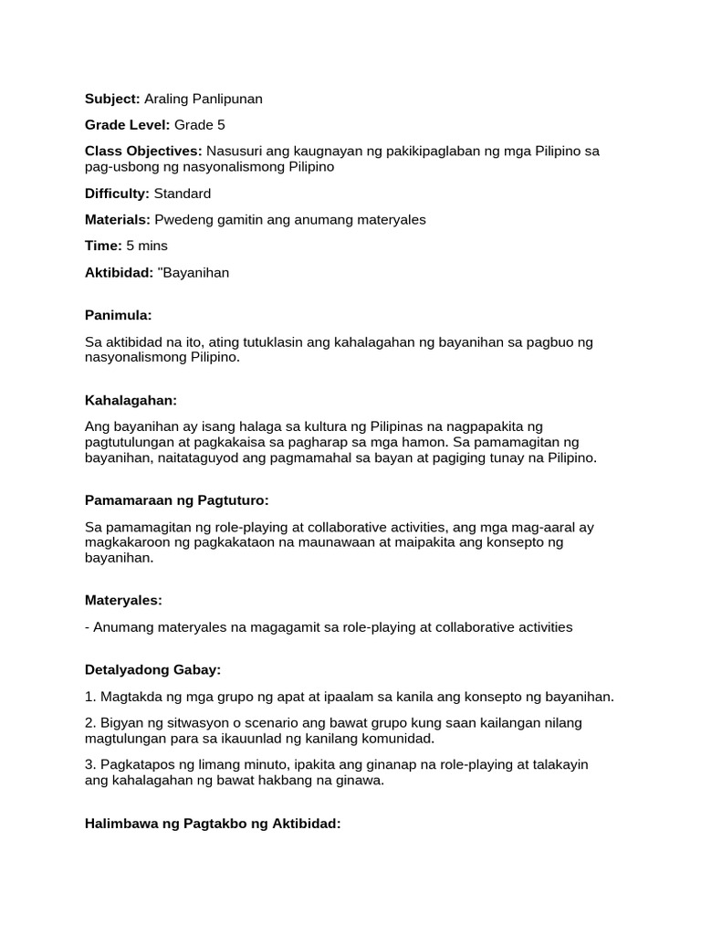 Ap5 Activity Q3 Week5 | PDF