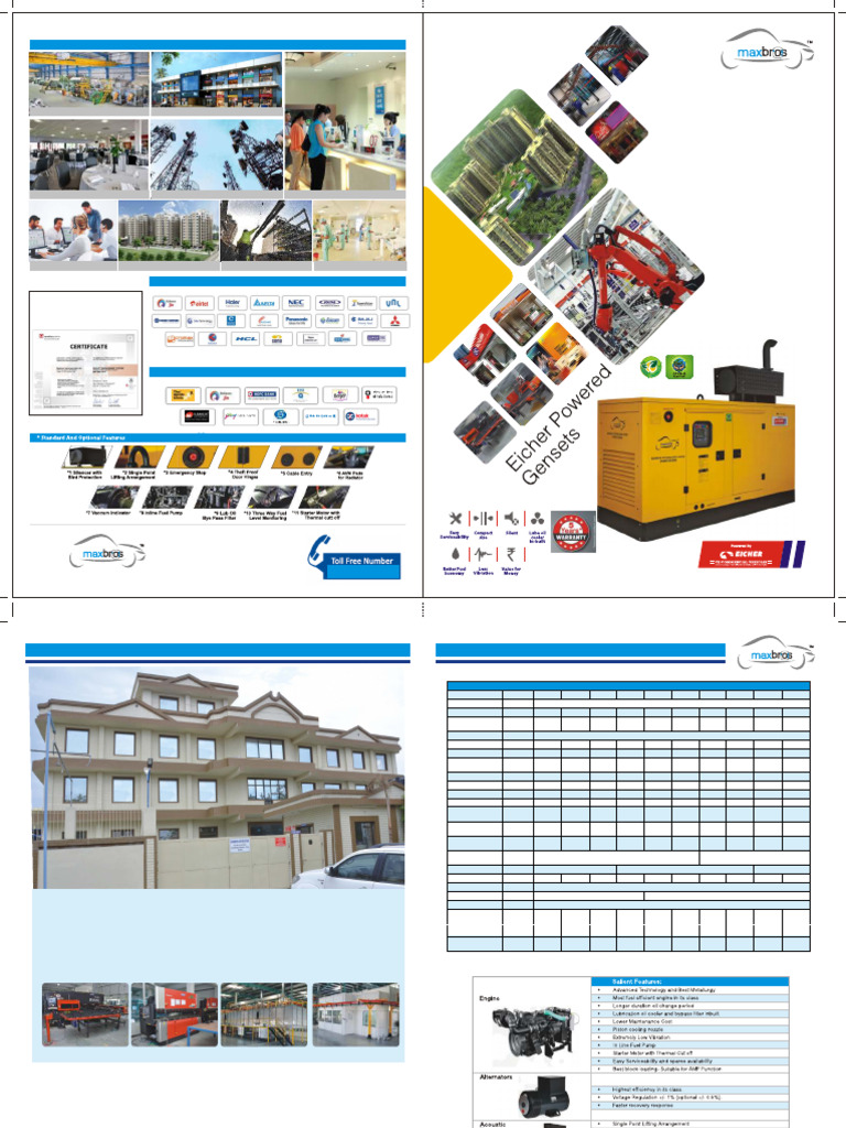 Maxbros DG catalogue | PDF | Engines | Vehicles