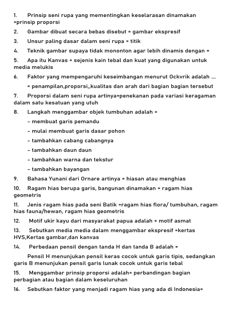 Menggambar Tumbuhan dengan Proporsi | PDF
