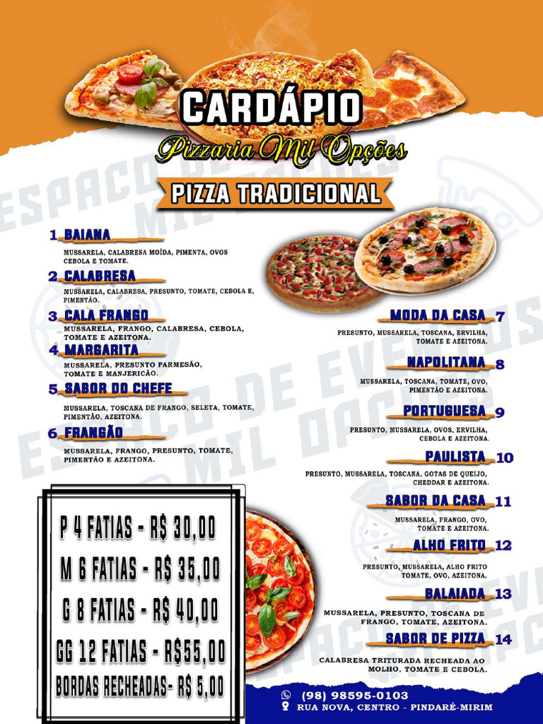 Cardápios Mil Opções | PDF