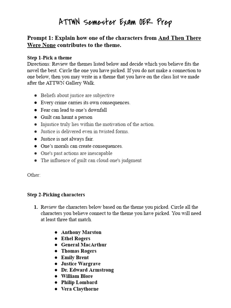 Copy of ATTWN Semester OER Prep.docx (1) | PDF