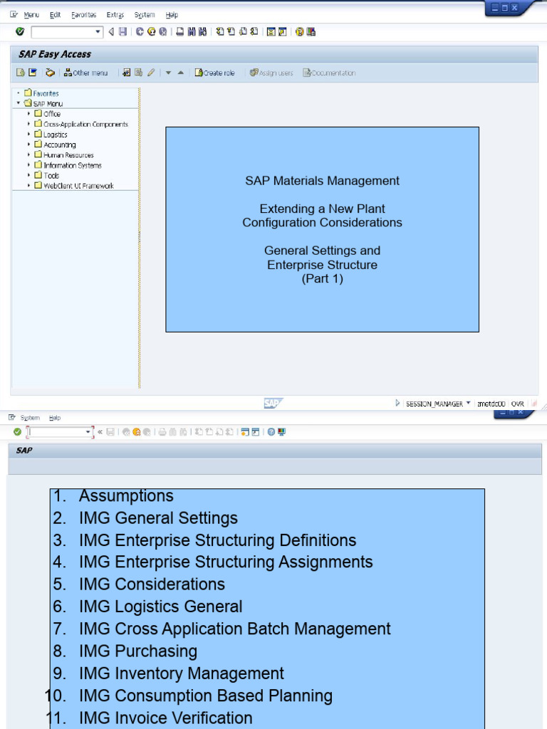 MM - IM - CF01 Extending A New Plant Config Part 1 | PDF | Logistics | Computing