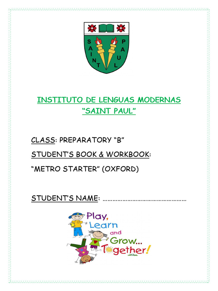 Metro Starter. Preparatory (B) | PDF