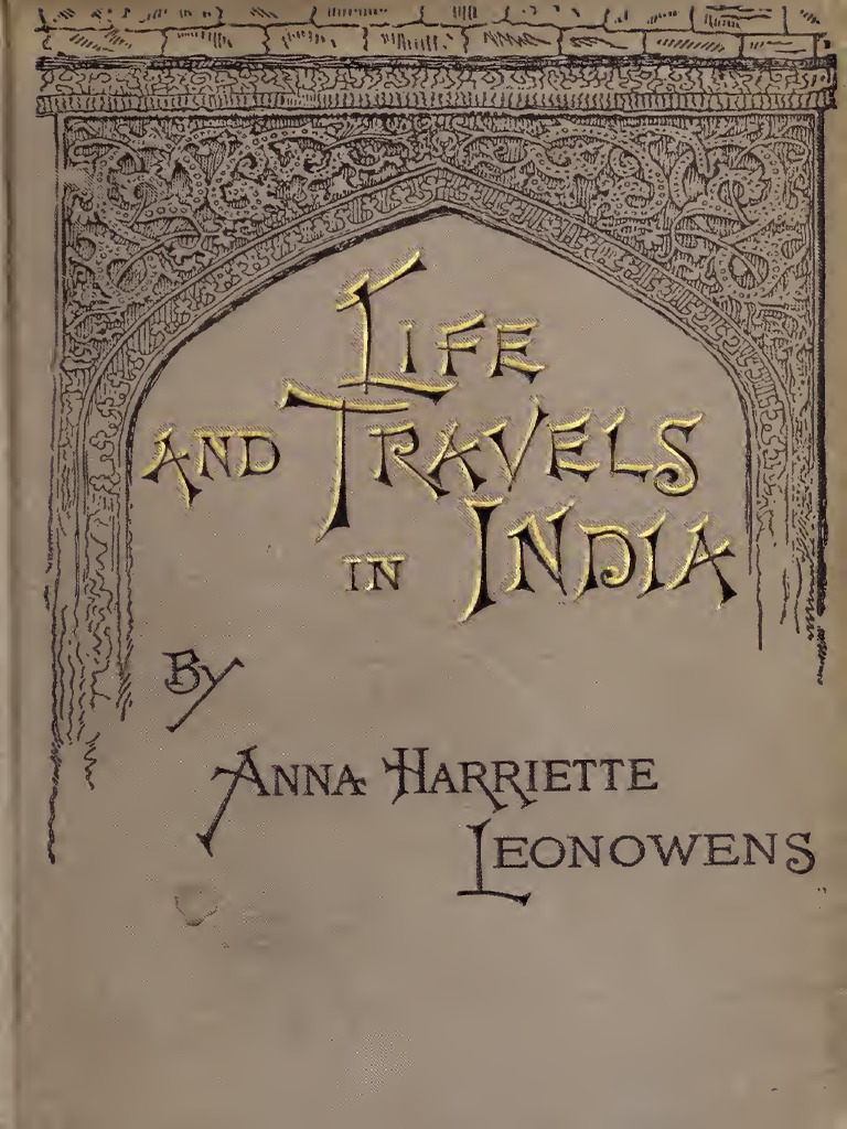 Life and Travel in India - Anna Leonowens 1884 | PDF