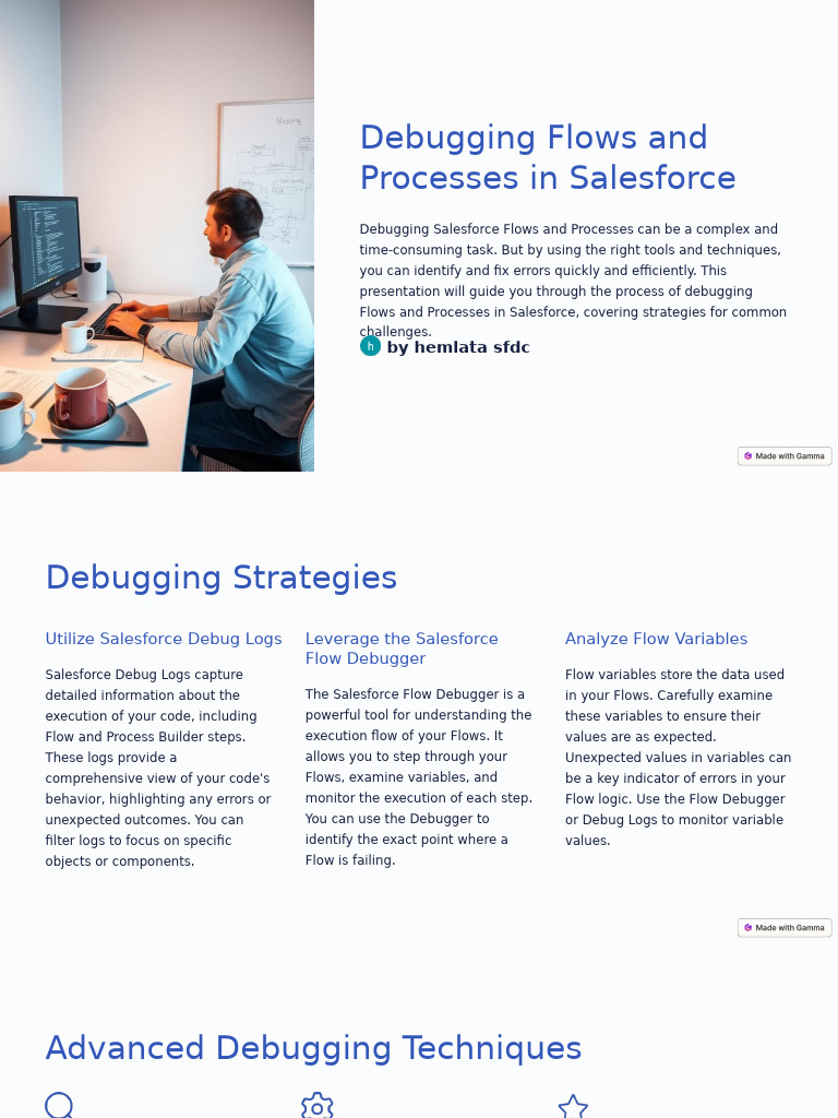 Debugging Flows And Processes In Salesforce Pdf Debugging